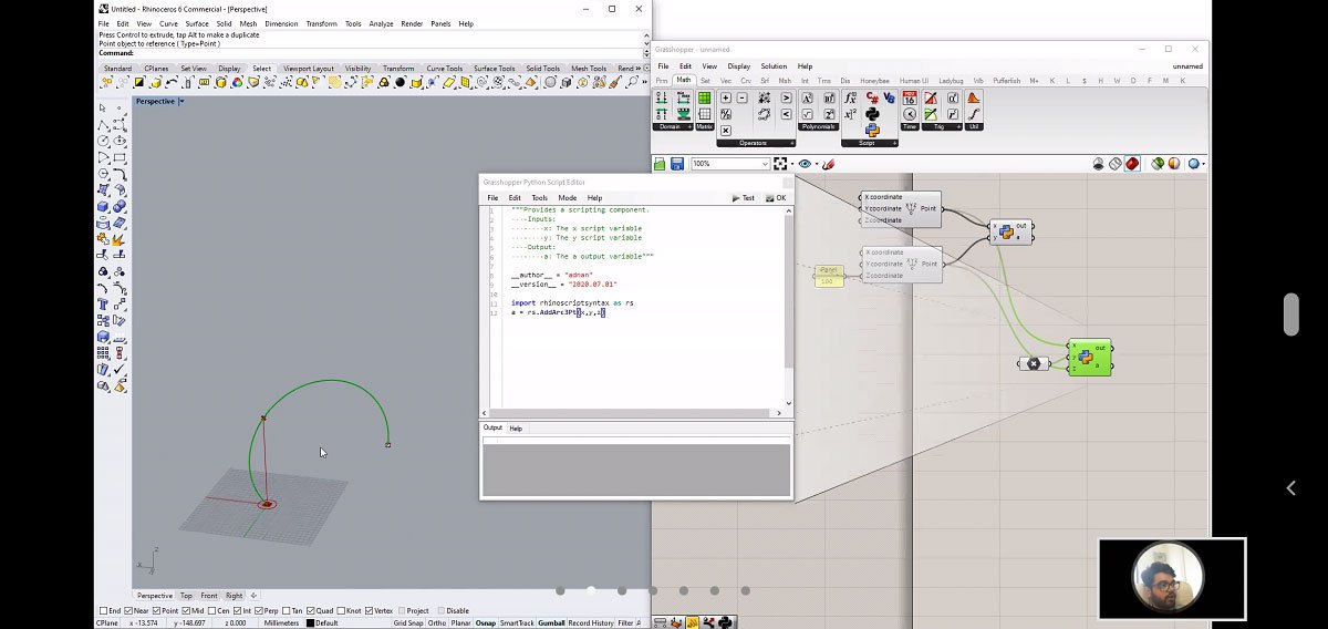 Day 7| GhPython scripting in grasshopper: Task 1,2,3 - ArchiDiaries