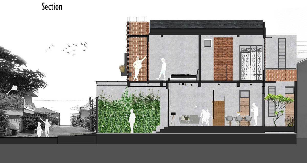 Trapezioma (Trapezoidal Brick + Omah (house)) | Andyrahman Architect ...